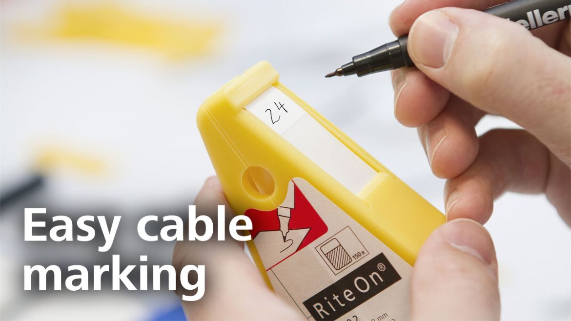 Cable labels, wire labels for industrial identification